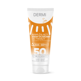 DERMI Sun Nawilżający krem ochronny do twarzy, 50 ml